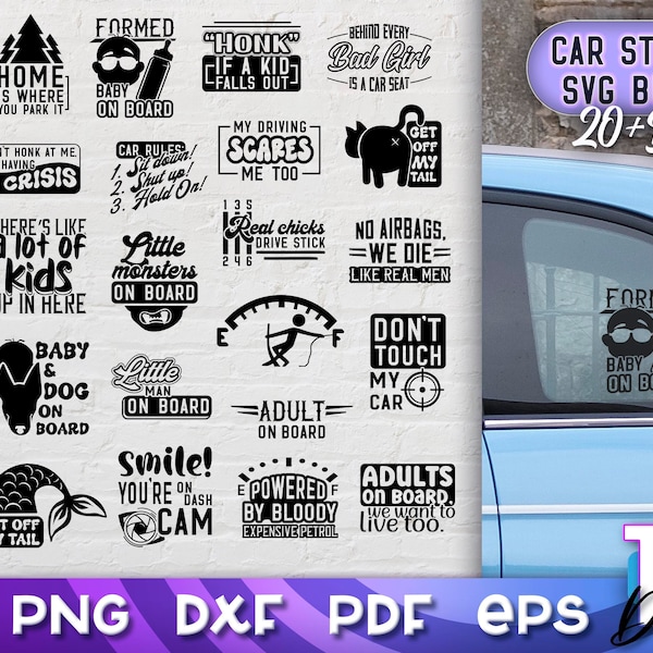 Car Decals Svg - Etsy