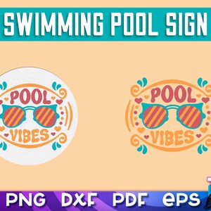 Swimming Pool Sign SVG Bundle | Summer Quotes Design | Swimming Pool ...