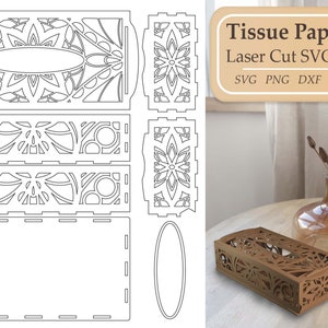 Tissue Paper Box SVG Bundle | Tissue Box SVG Design | Laser Cut Files ...