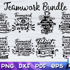 Teamwork Quotes SVG Bundle | Leadership Svg | Team Design - Etsy