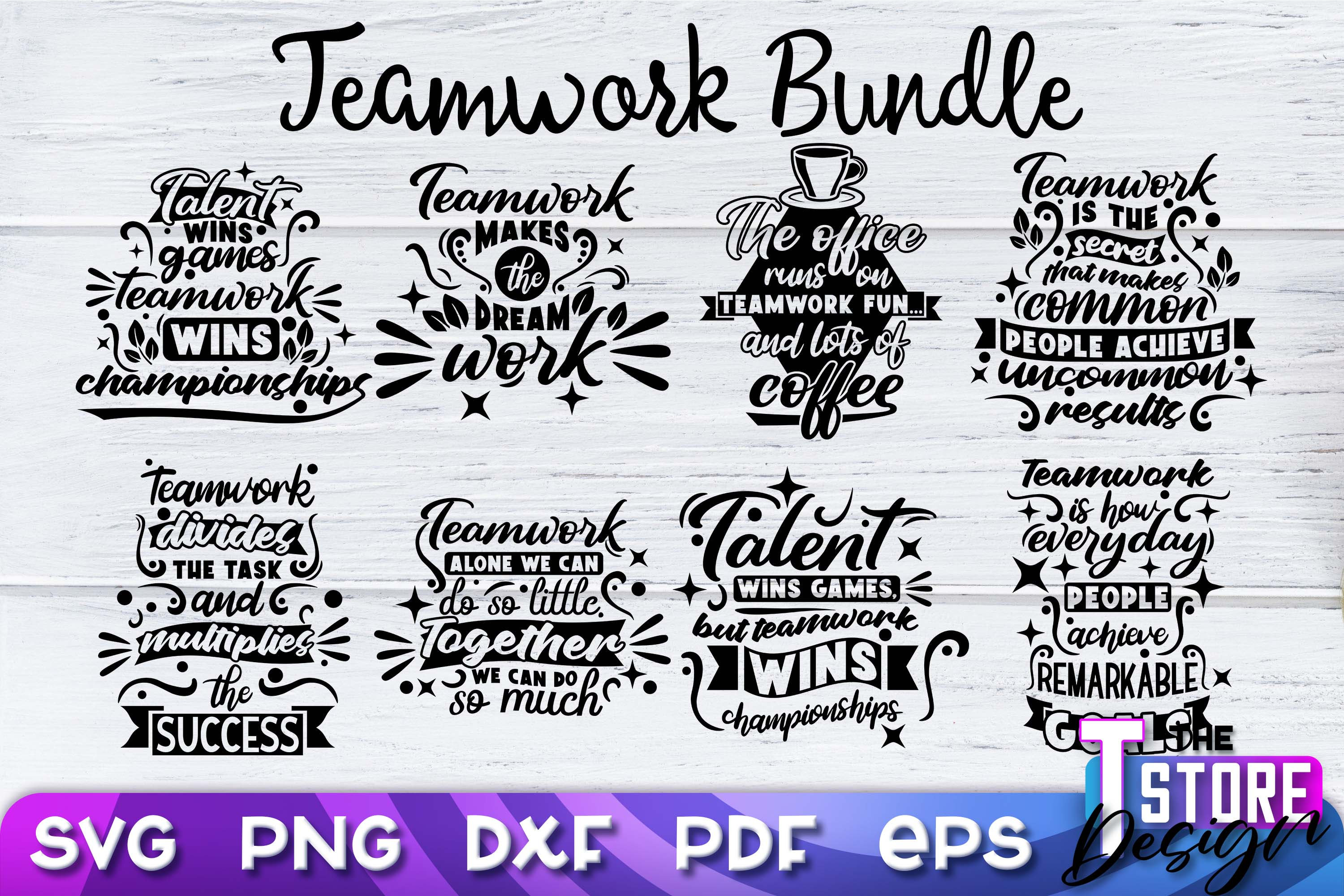 Teamwork Quotes SVG Bundle Leadership Svg Team Design - Etsy