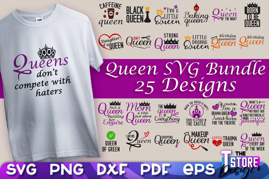 Queen SVG Bundle Funny Quotes SVG Design Queen Quotes SVG - Etsy