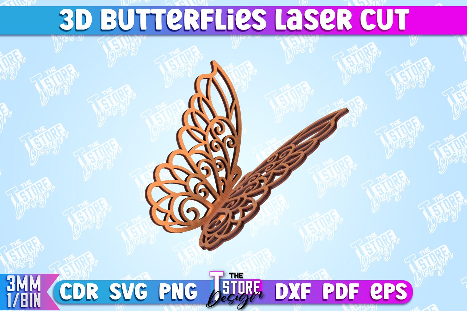 3d Butterfly Laser Cut, 3D Butterflies and Dragonflies, 3d Dragonfly ...