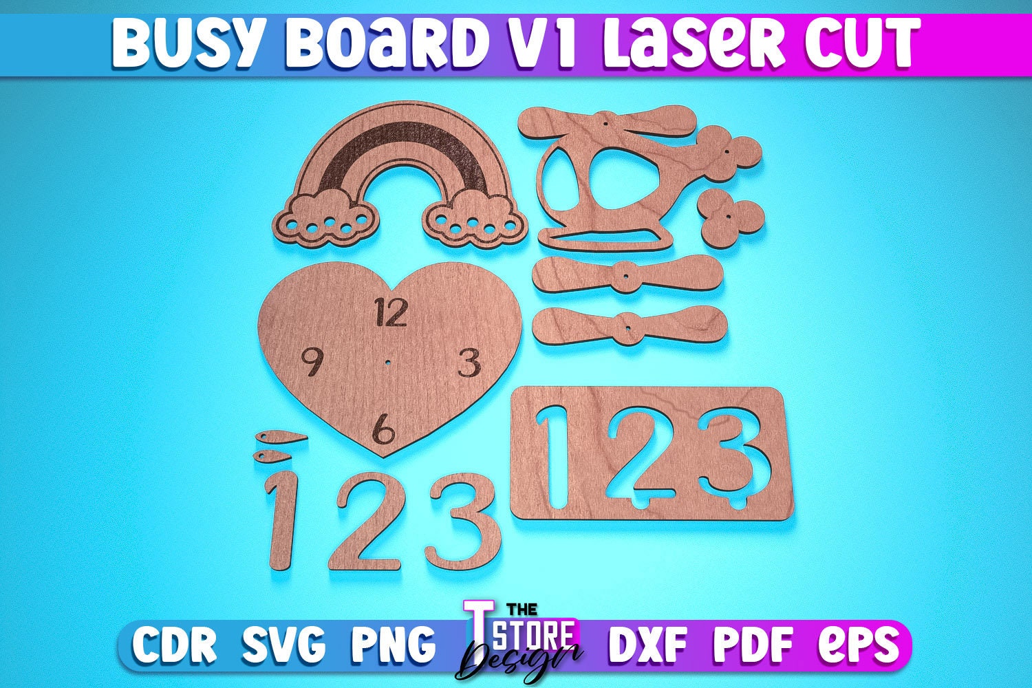 Busy Board Laser Cut Bundle | Baby Gamer Laser Design | Laser Cut SVG ...