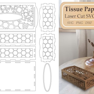 Tissue Paper Box SVG Bundle | Tissue Box SVG Design | Laser Cut Files ...