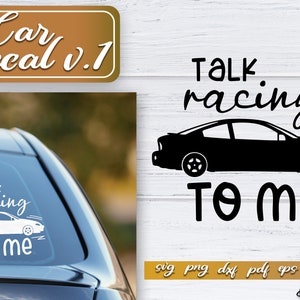Car Stickers SVG Bundle | Car Decals SVG | Vehicle Decal SVG | Car ...