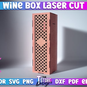 Wine Box Laser Cut SVG Bundle | Wine Laser SVG Design | CNC Files - Etsy