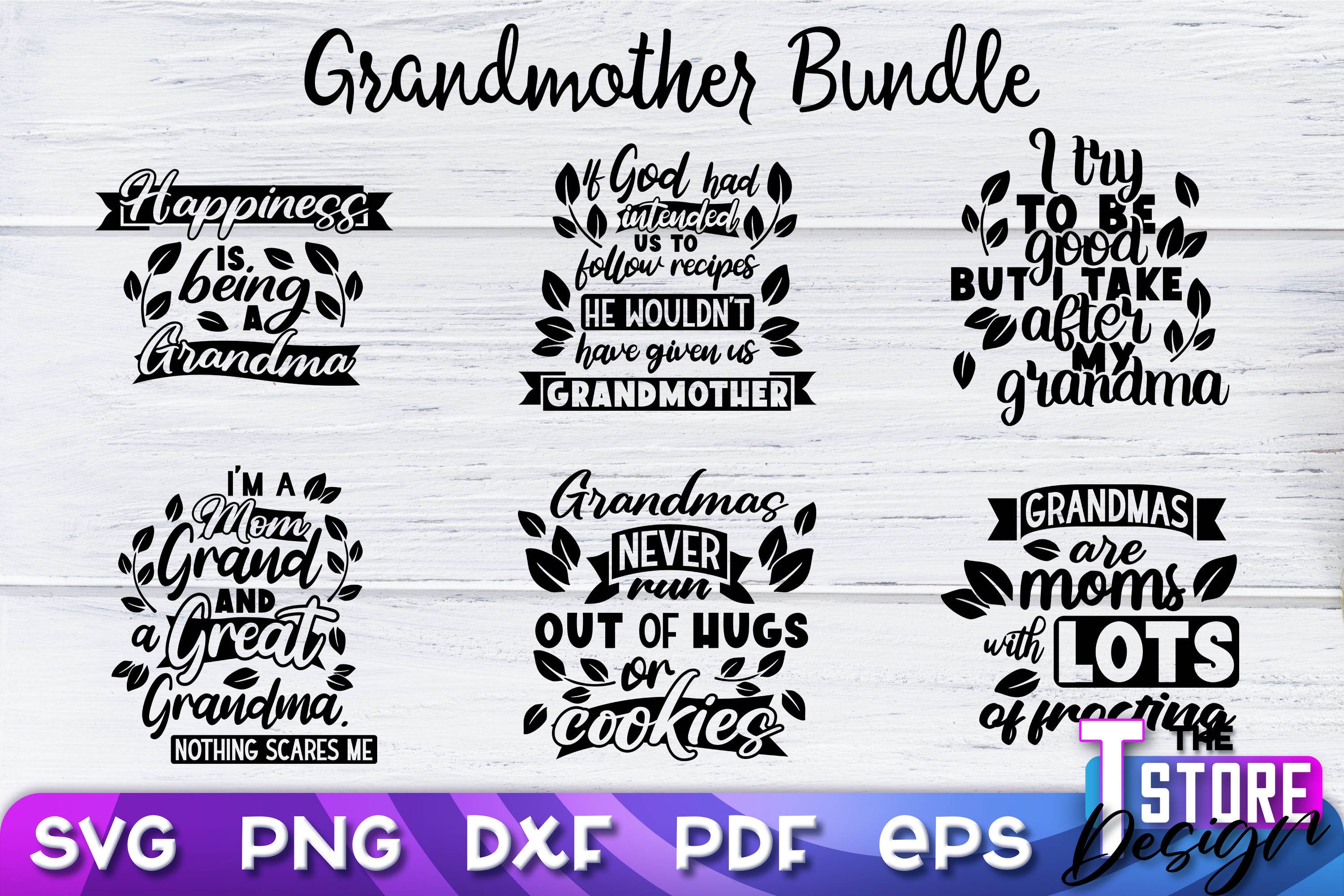 Grandma SVG Bundle Grandparents SVG Bundle Grandmother SVG - Etsy