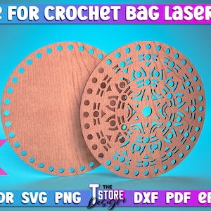 Base for Crochet Laser Cut SVG Bundle | Crochet SVG Design | CNC Files ...
