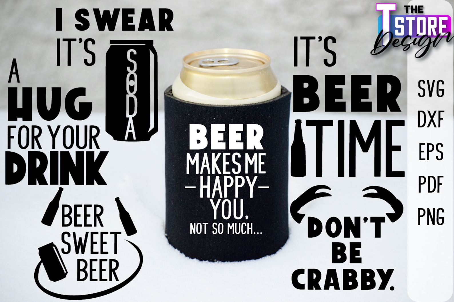 Can Holder SVG Bundle | Can Coolers Design SVG | Funny Quotes V.1 - Etsy