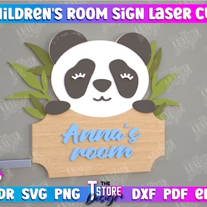 Children's Room Signs Laser Cut Bundle, Personalized Baby Signs, Custom ...
