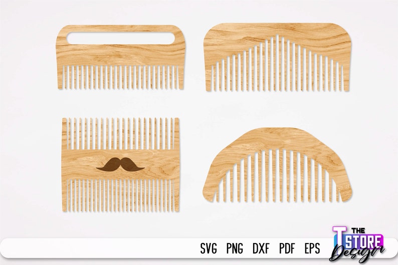 Beard Combs Laser Cut Beard SVG Design Laser Cut Files - Etsy