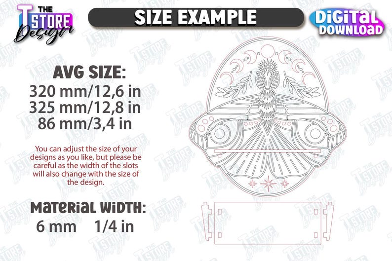Mystical Crystal Shelves Lasercut Bundle, Wall Shelf, Mystical Design ...