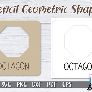 Stencil Geometric Shapes SVG Bundle | Stencil SVG Design | Cut Files ...