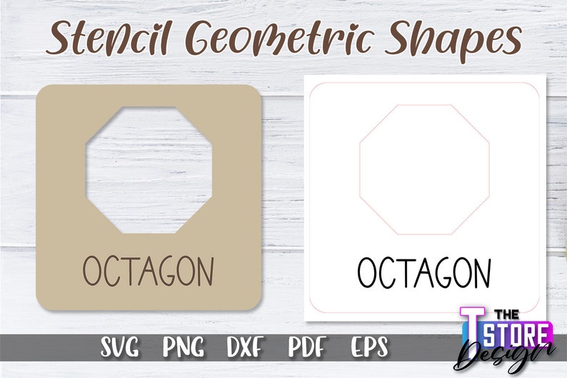 Stencil Geometric Shapes SVG Bundle | Stencil SVG Design | Cut Files ...
