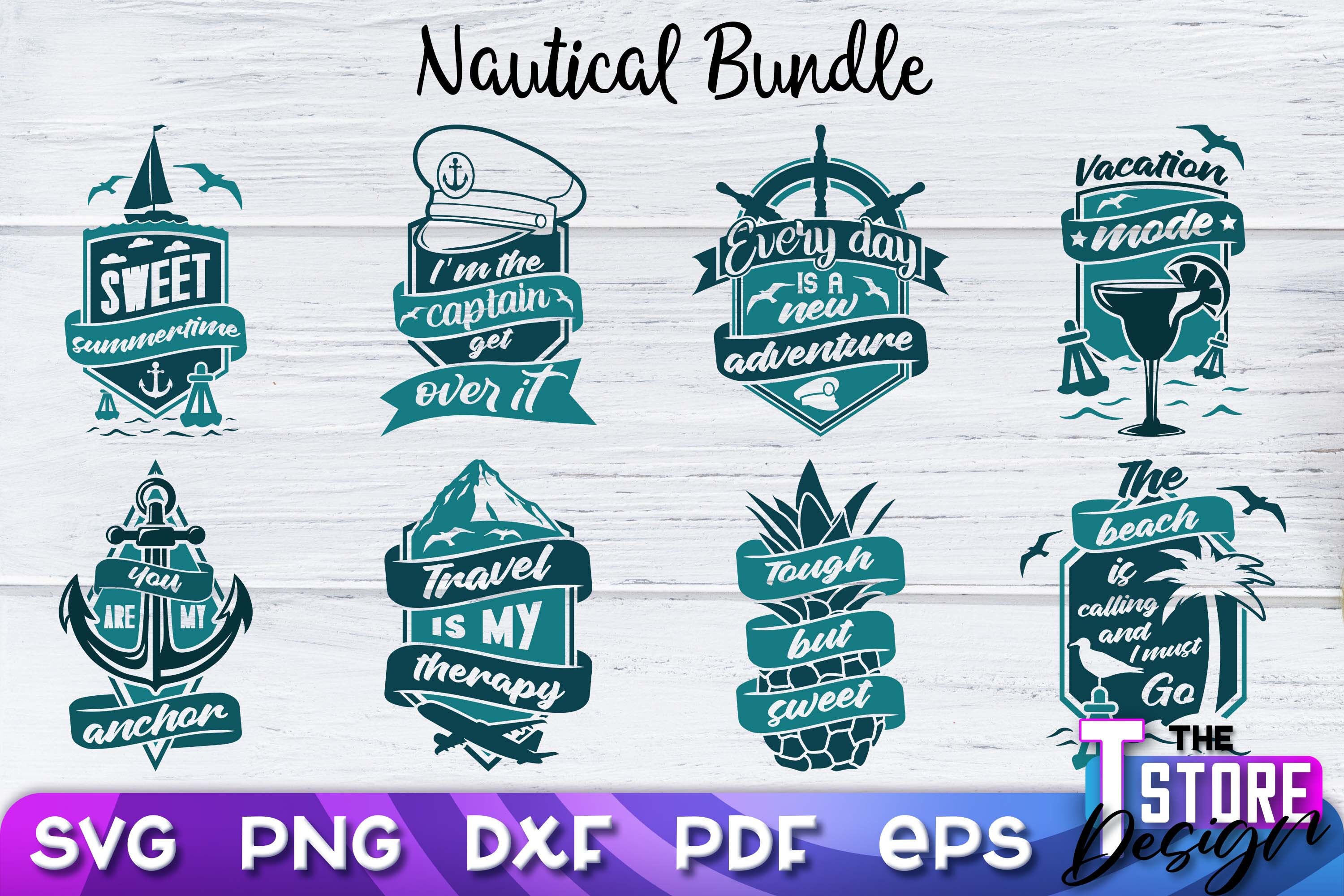 Nautical SVG Bundle Summer Quotes SVG Anchor SVG Beach - Etsy