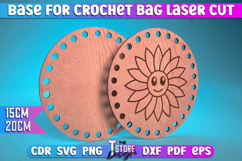Base for Crochet Laser Cut SVG Bundle Crochet SVG Design - Etsy Australia