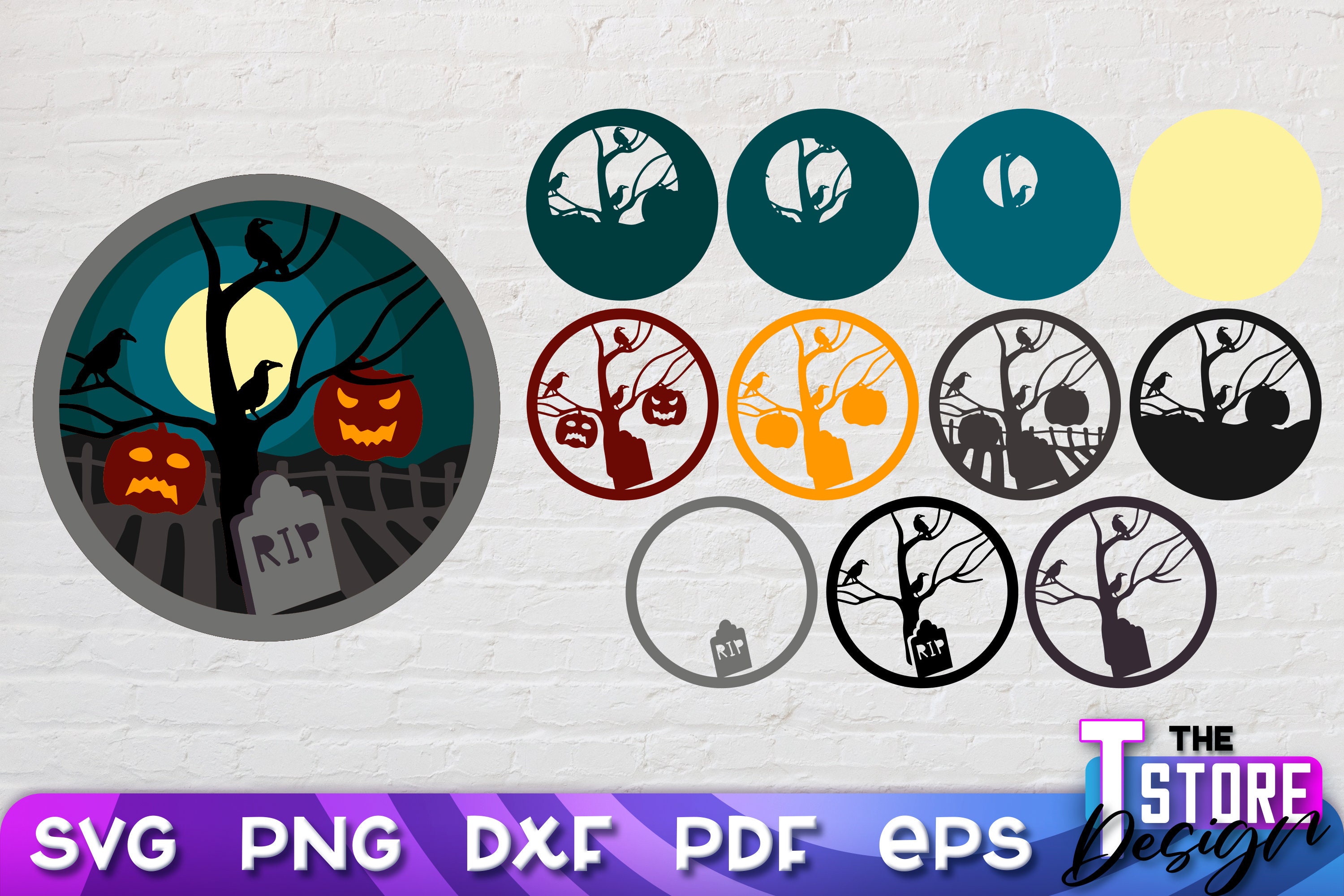 3D Layered Halloween SVG Bundle Halloween Design SVG - Etsy