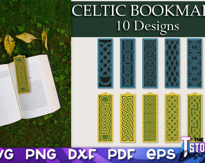 Celtic Knot Bookmarks Svg Celtic Knot Svg Celtic Bookmark Template ...