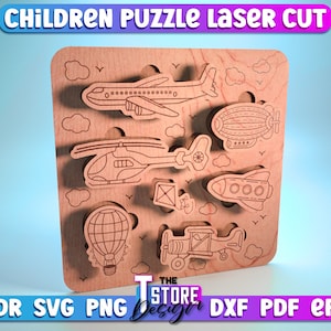 Children Puzzle Laser Cut | Children SVG Design | Laser Cut Files ...
