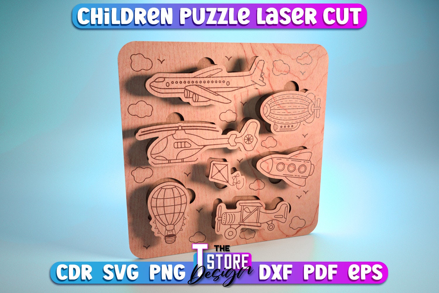 Children Puzzle Laser Cut | Children SVG Design | Laser Cut Files ...