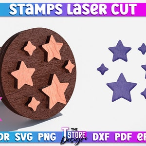 Stamps Laser Cut SVG Bundle | Funny Laser Stamps SVG Design | CNC ...