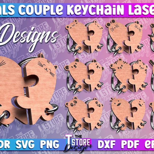Keychain Bundle Cut Files - Etsy