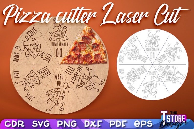Pizza Cutter Laser Cut | Kitchen SVG Design | Laser Cut Files | Pizza ...