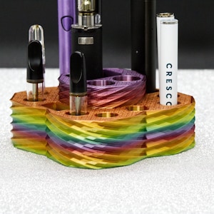 Deluxe Vape Cartridge Holder for Wider and Regular 510 Batteries Spiral ...