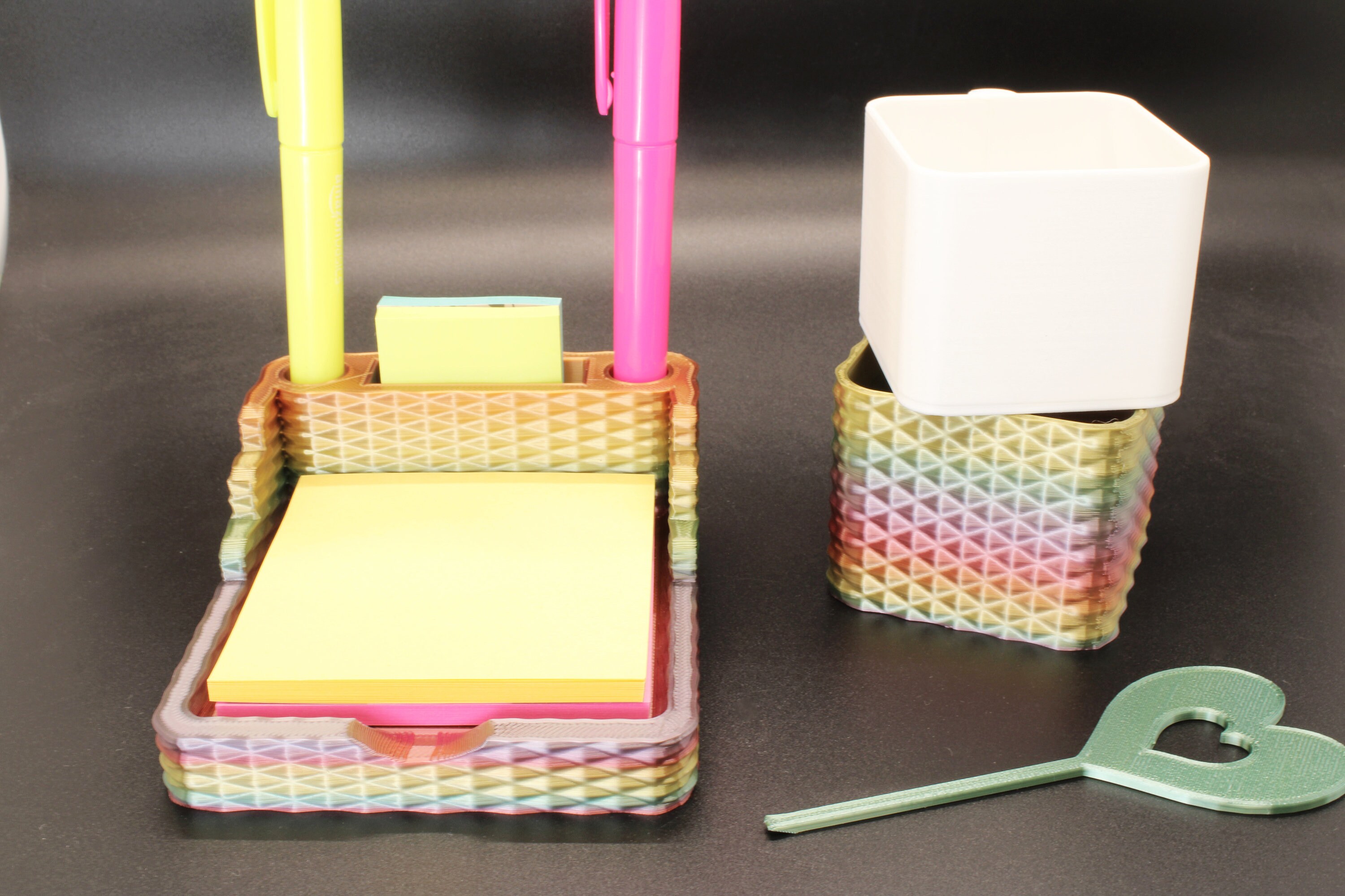 Sticky Note Holder With Succulent Planter Desk Accessory - Etsy