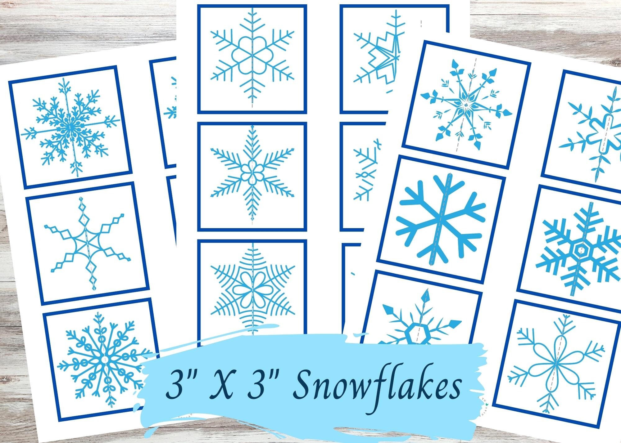 Snowflake Matching Game | Printable | Winter Games | Fun for Kids of ...