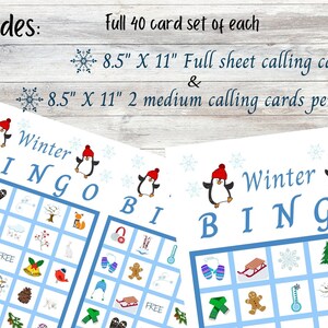 Winter Bingo | Bingo Game | Printable | Christmas Activity | Winter Fun ...