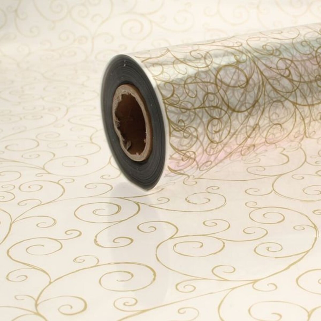 Gold Scroll Film Cellophane Wrap Film - Etsy
