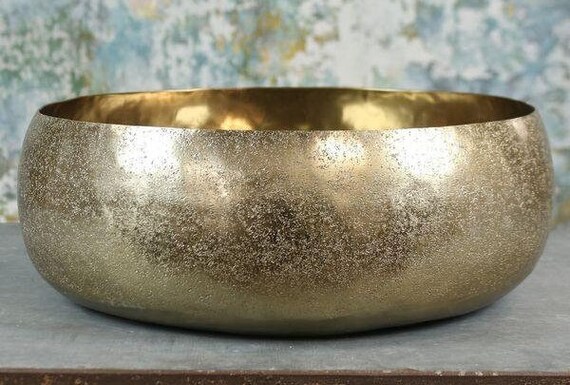 Gold Mayfair Bowl large Golden Metal Bowl Fast & Free UK - Etsy UK