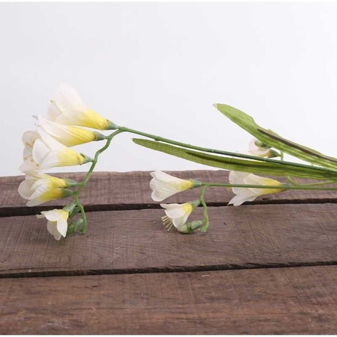 67cm Freesia Spray Cream Artificial Flowers - Etsy