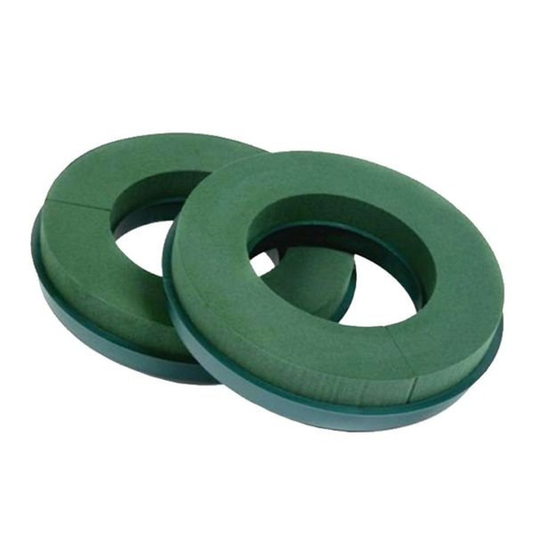 Plastic Based Foam Ring 12 Inch 2 Pk Flower Arranging Supplies Wreath ...