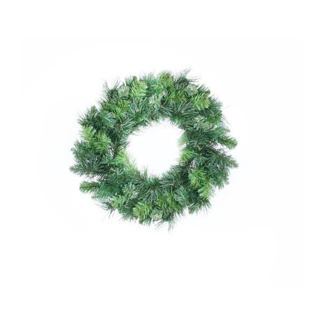 Deluxe Evergreen Greenery Wreath 16inch - Etsy