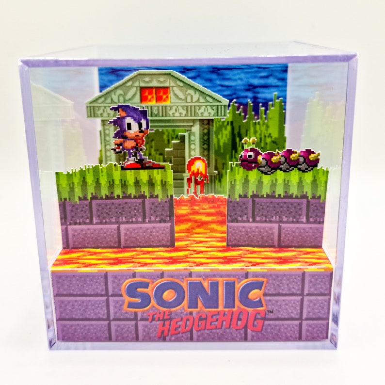 Sonic the Hedgehog Marble Zone Diorama SEGA Series 3D - Etsy Singapore