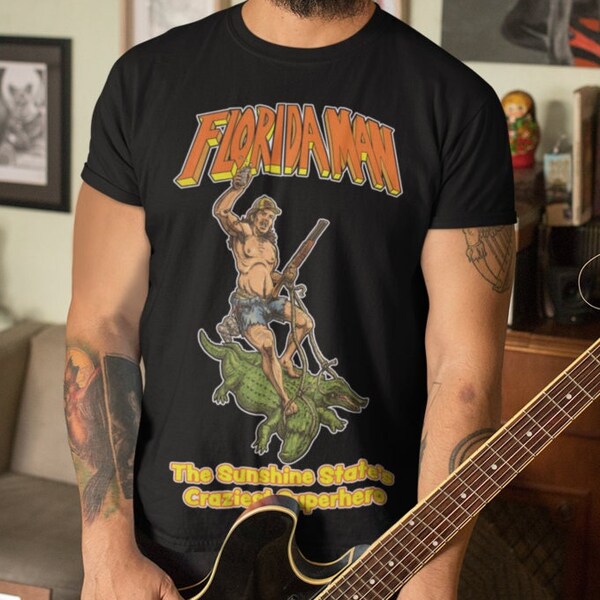 Florida Man Superhero T Shirt - Etsy