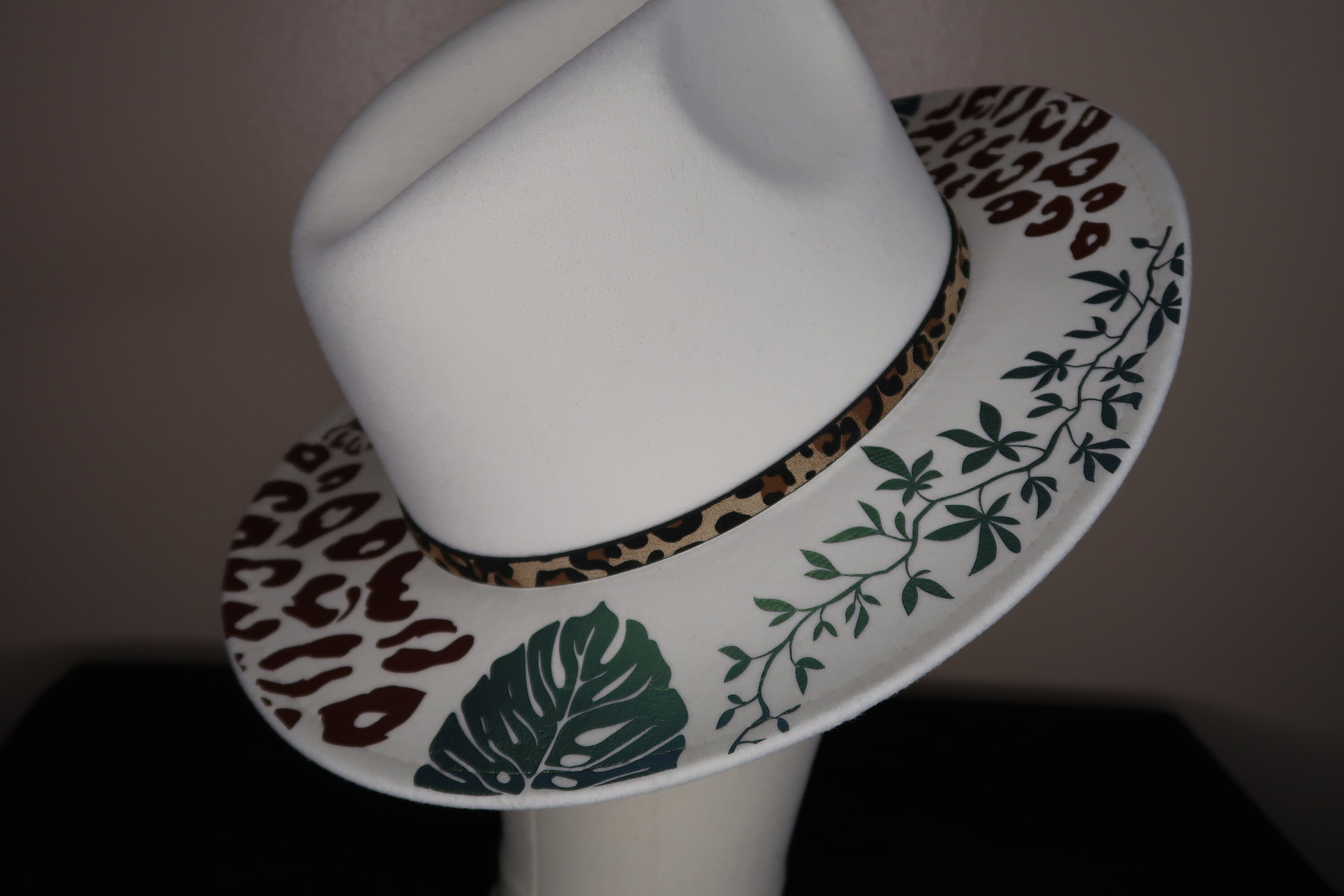 Leopard Fedora Hat - Etsy