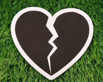 Broken Heart Label - Etsy