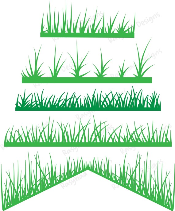 Grass SVG Green Grass SVG Grass Silhouette Grass Line - Etsy