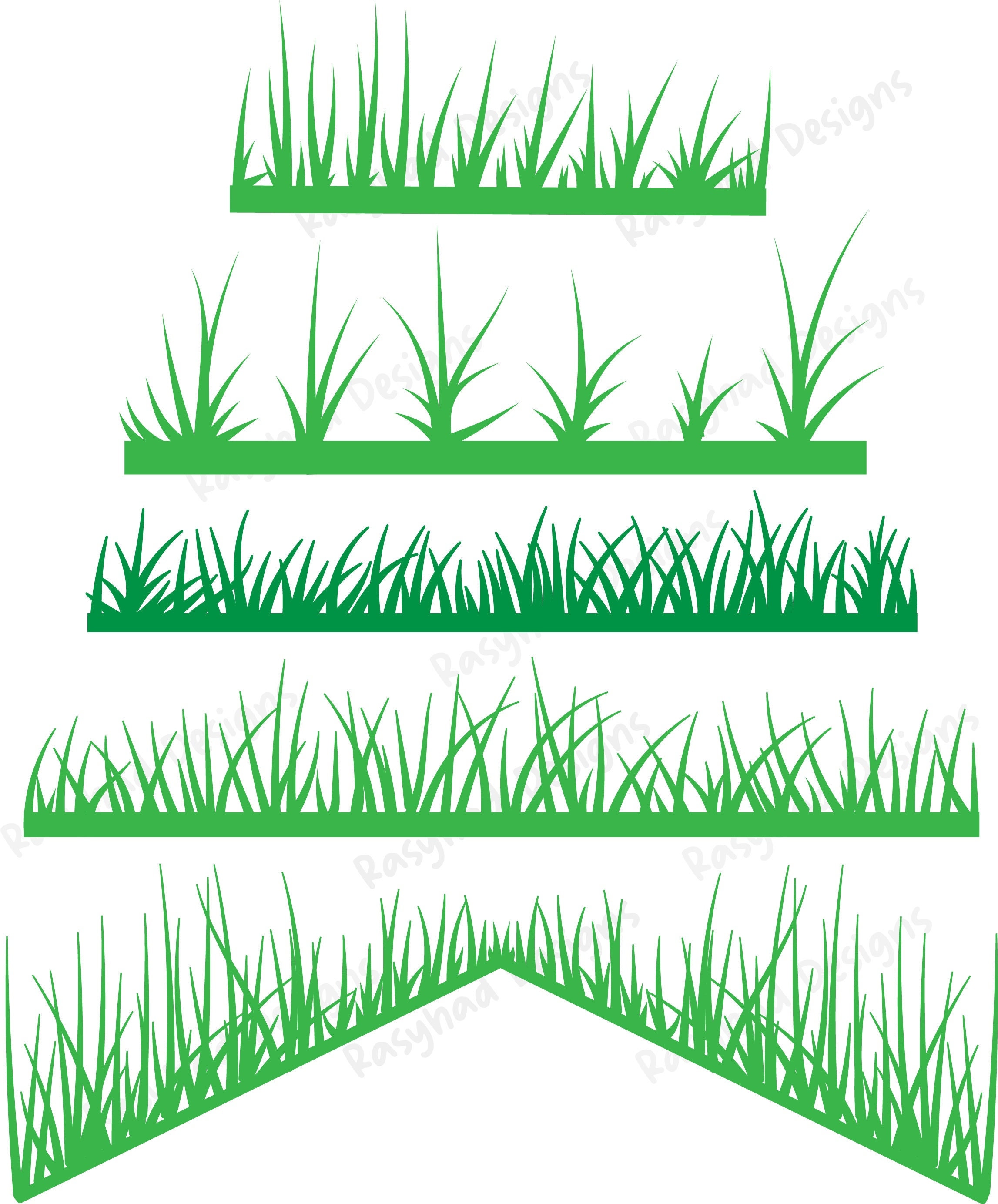 Grass SVG Green Grass SVG Grass Silhouette Grass Line - Etsy