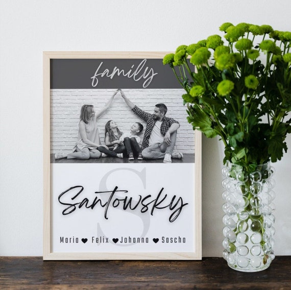 Poster Personalized Family Poster Personalized: Name Family - Etsy