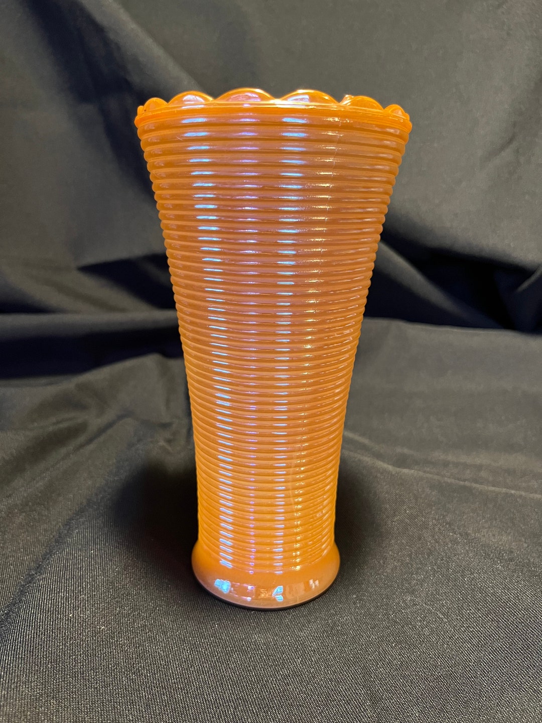 Marigold Fire King Vintage Peach Vase Centerpiece Decoration - Etsy