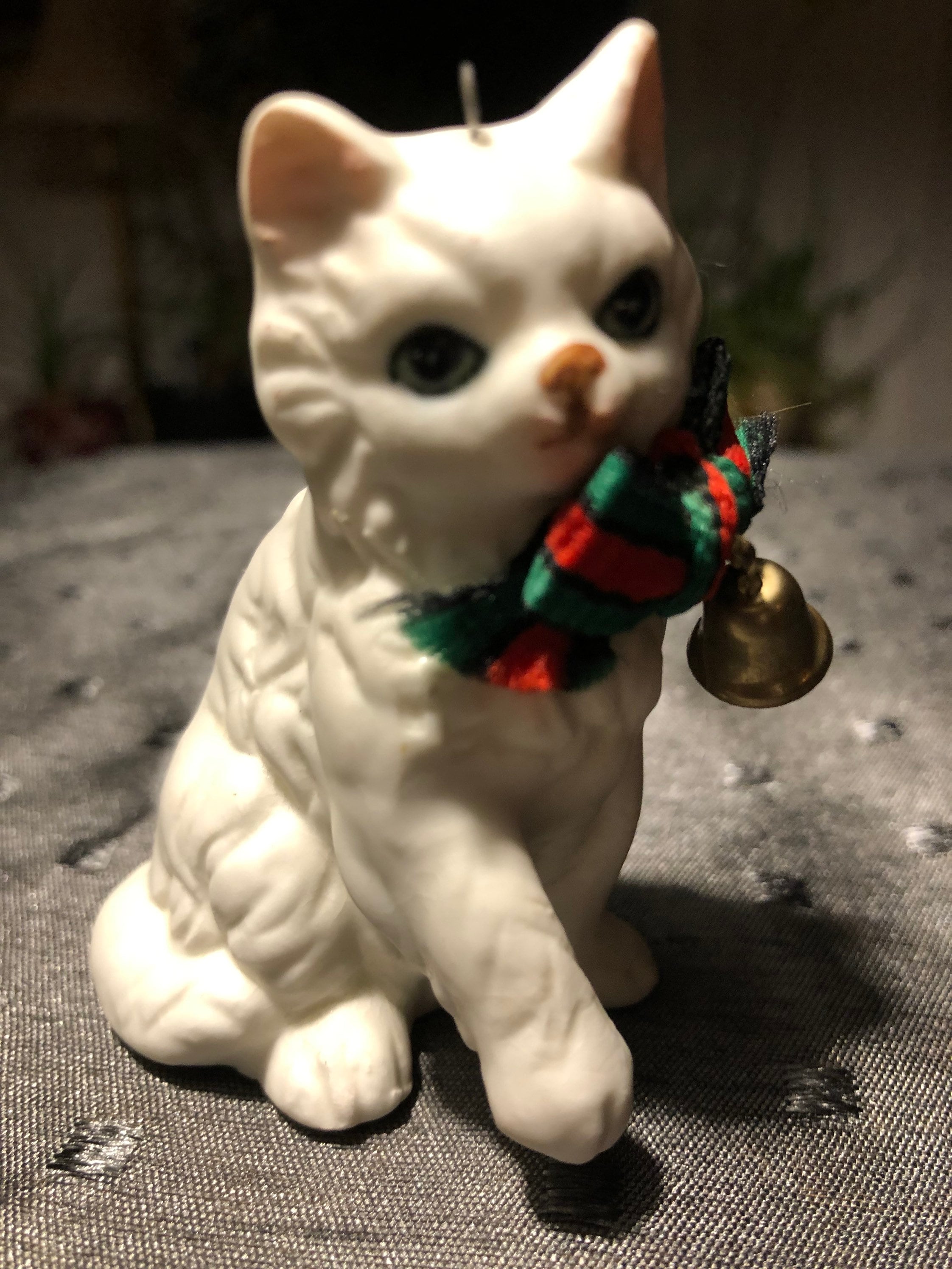 Vintage Enesco Figurines Christmas Cats - Etsy