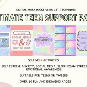 Teens and Tweens Support Bundle Packprintable RESOURCE Emotional ...