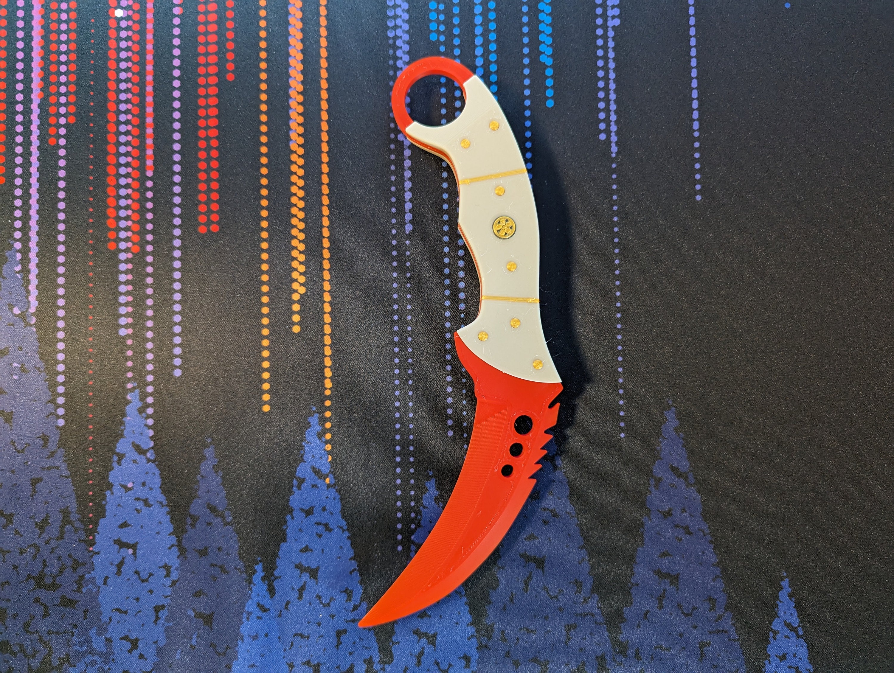 Talon Knife Doppler Ruby Counter-strike 2 CS:GO Life Size 3D Printed ...