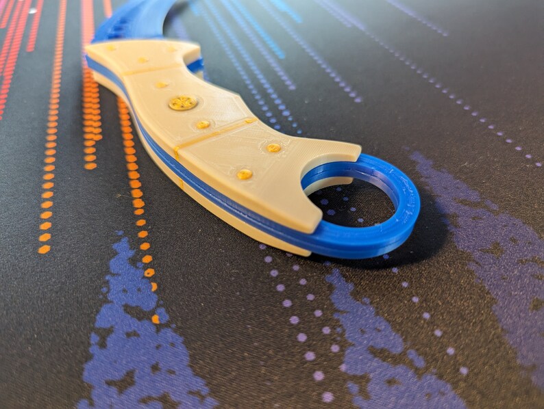 Talon Knife Doppler Sapphire Counter-strike 2 CS:GO Life Size 3D ...