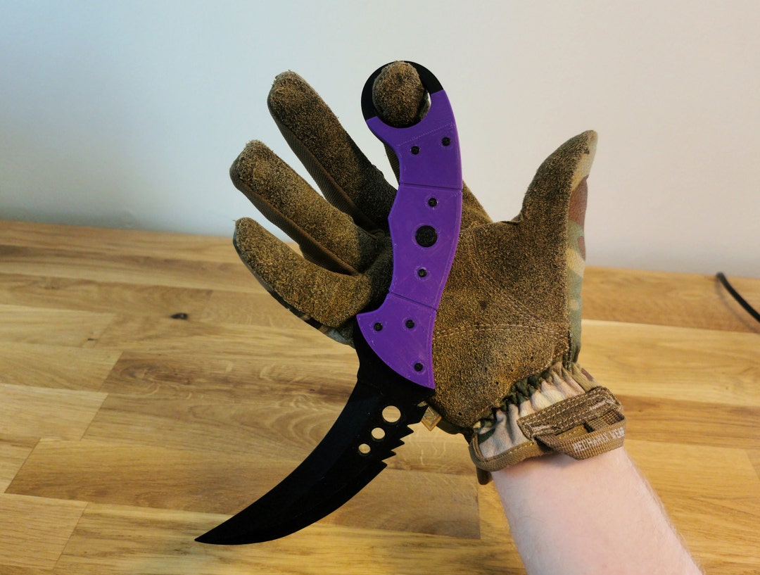 Talon Knife Ultraviolet Counter-strike 2 CS:GO Life Size 3D Printed ...